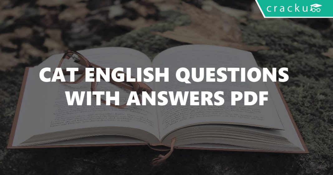 CAT English Questions With Answers PDF - Cracku