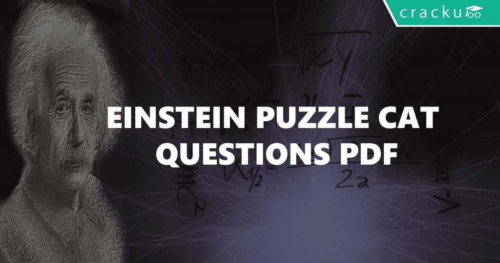 Einstein Puzzle CAT Questions PDF - Cracku