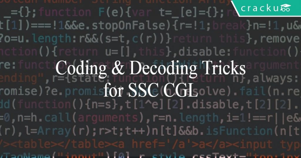Coding decoding Tricks and Questions for SSC CGL - Cracku