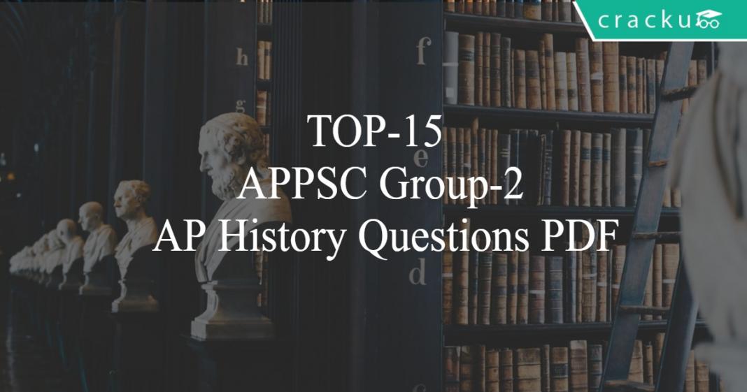 TOP-15 APPSC Group-2 AP History Questions PDF - Cracku