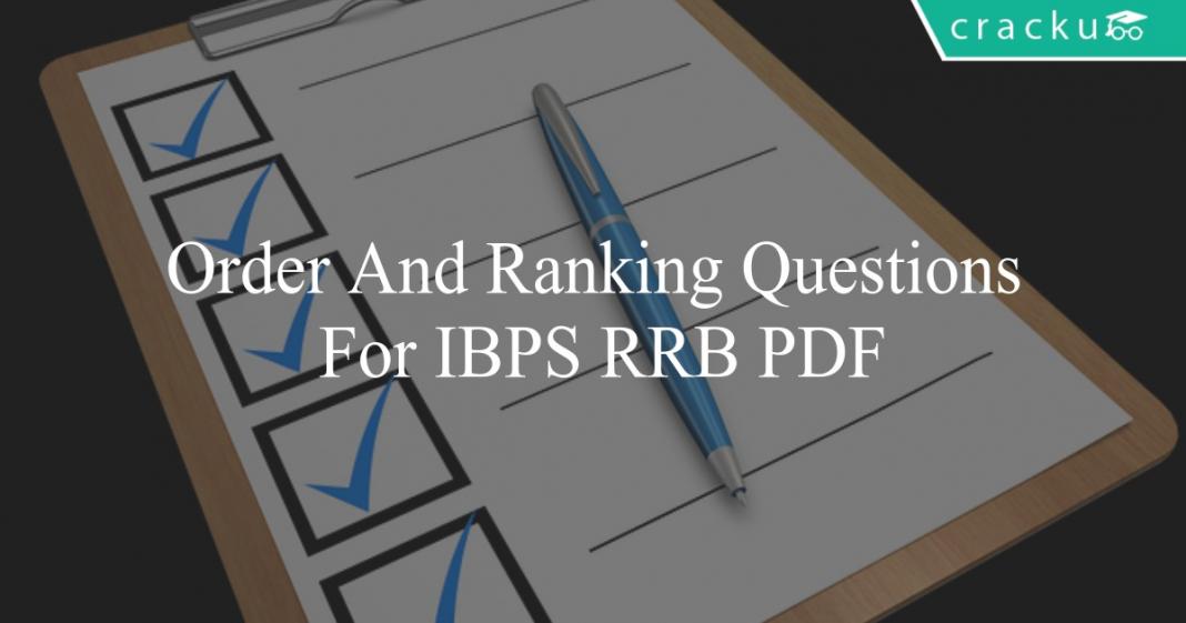 Order And Ranking Questions For IBPS RRB PO Cracku Order And Ranking Questions For IBPS RRB PO Cracku
