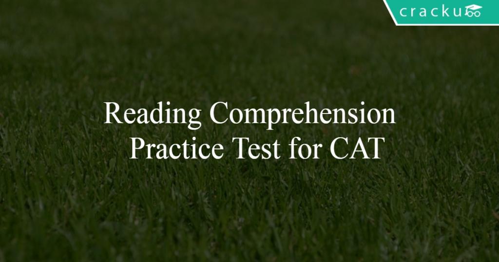 Reading Comprehension Practice Test for CAT - Cracku