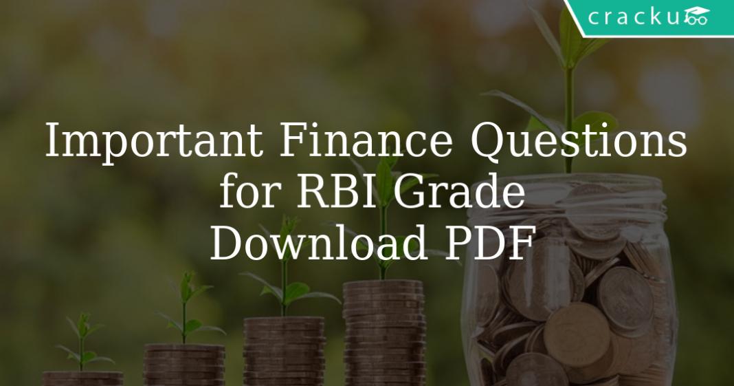 Important Finance Questions For RBI Grade B PDF Cracku important-finance-questions-for-rbi-grade-b-pdf-cracku