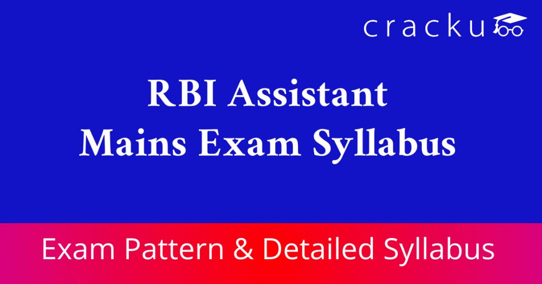 RBI Assistant Mains Syllabus 2020 PDF (With Topic-wise Weightage) - Cracku