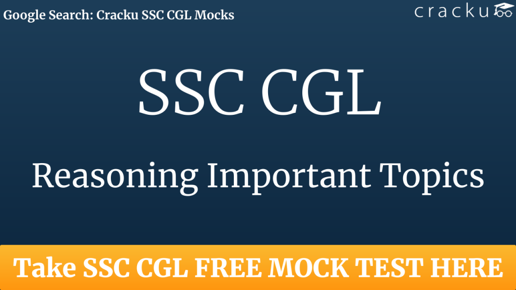 SSC CGL Reasoning Important Topics - Cracku