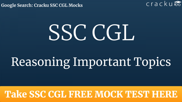 SSC CGL Reasoning Important Topics Cracku ssc-cgl-reasoning-important-topics-cracku