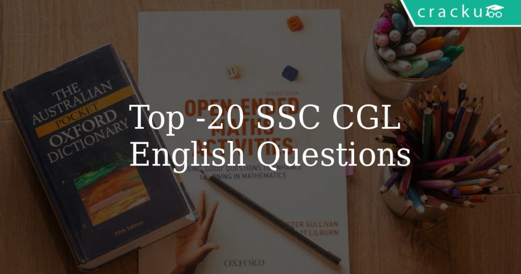 Top-20 SSC CGL English Questions - Cracku