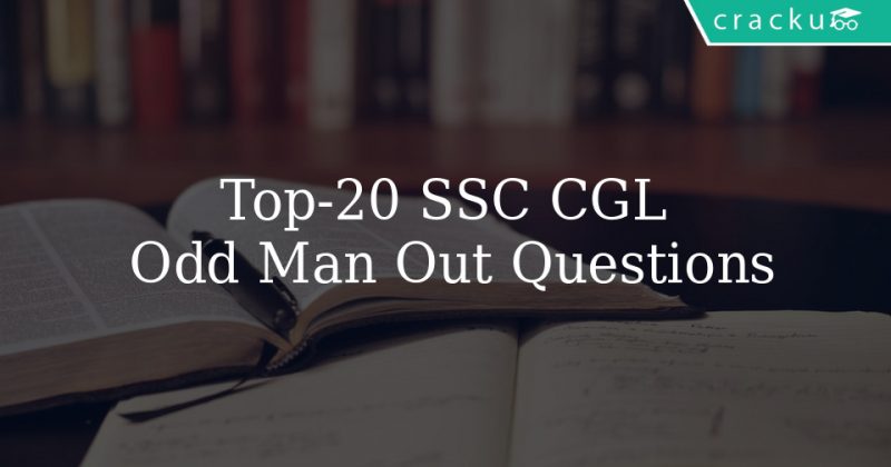Top-20 SSC CGL Odd Man Out Questions - Cracku