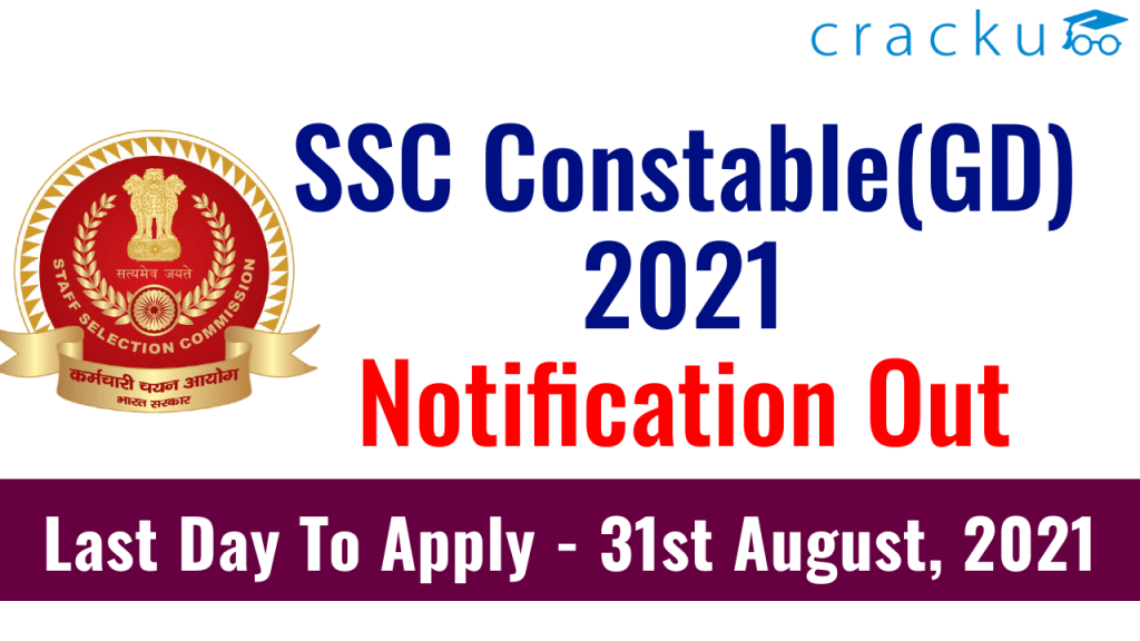 SSC GD Constable 2021 Notification Out - 25271 Vacancies | Apply Online