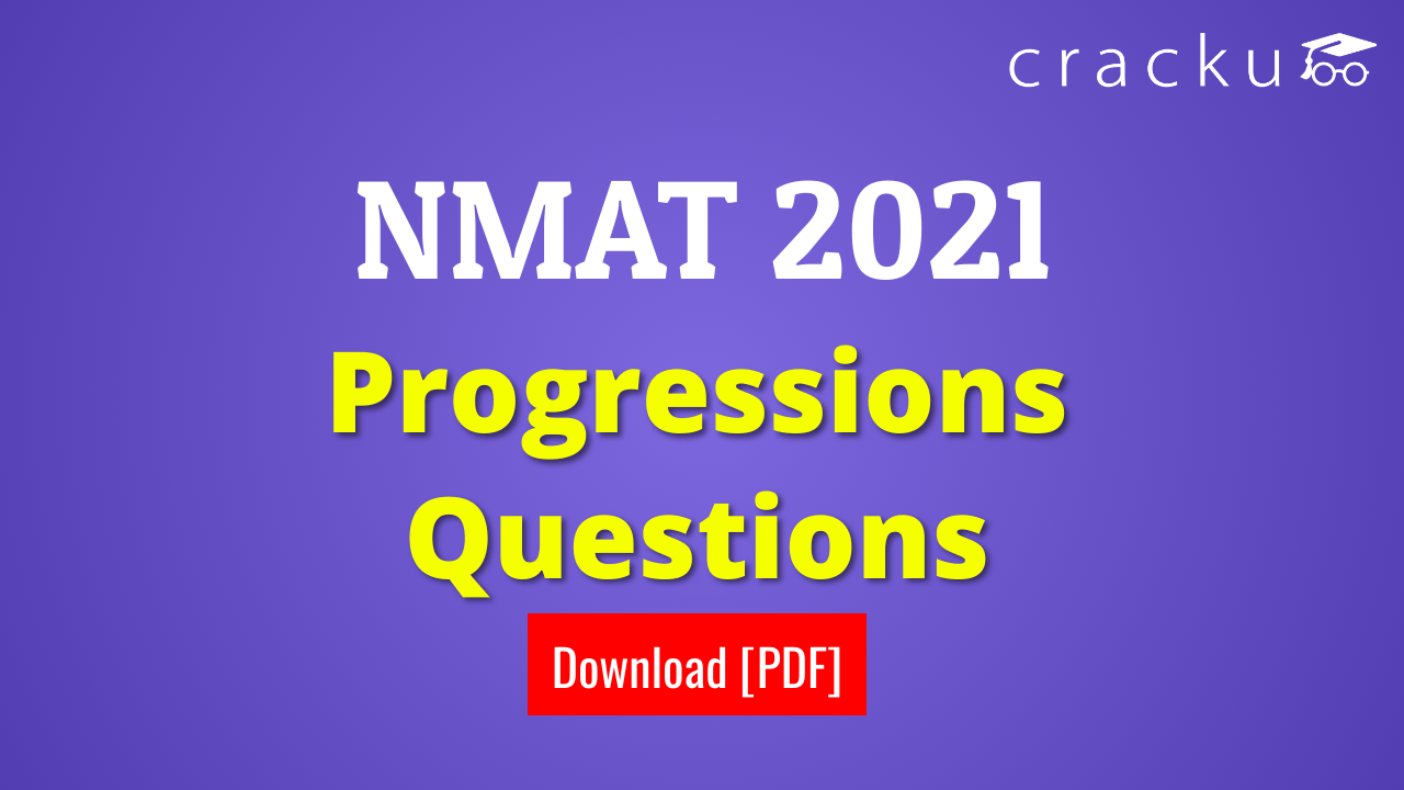 Progressions Questions for NMAT - Download [PDF] - Cracku