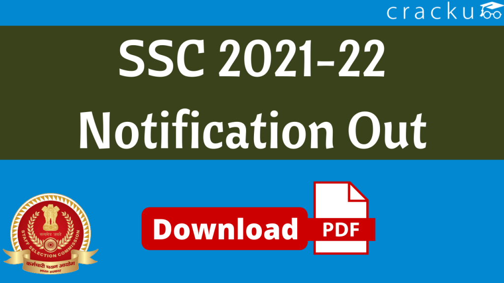 SSC CGL 2021-2022 Notification Out - Download PDF & Apply online