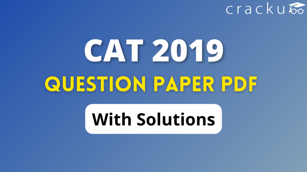 [PDF] CAT 2019 question paper with solutions - Cracku