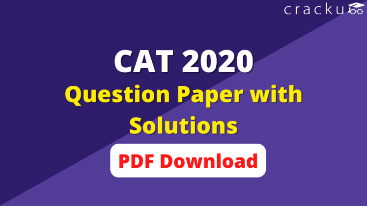 CAT 2020 Question Paper with Solution PDF | Exam Analysis - Cracku