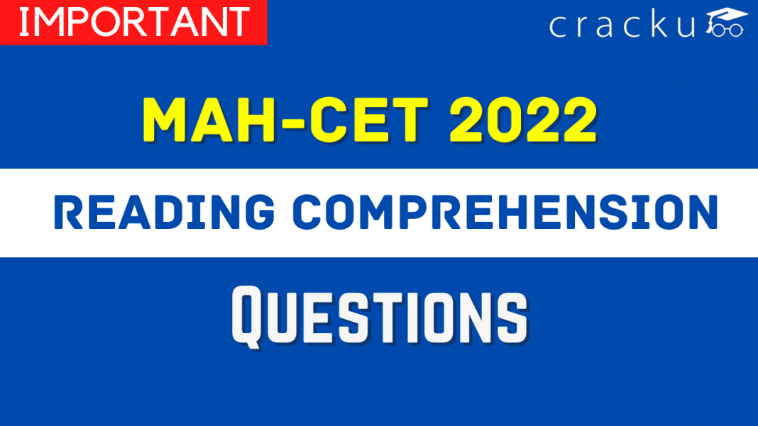 Reading Comprehension Questions for MAH - CET PDF - Cracku