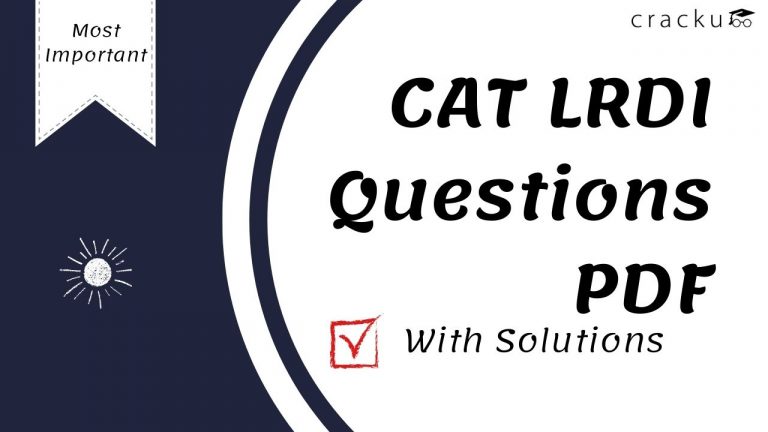 CAT LRDI Questions PDF [Most Important with solutions] - Cracku