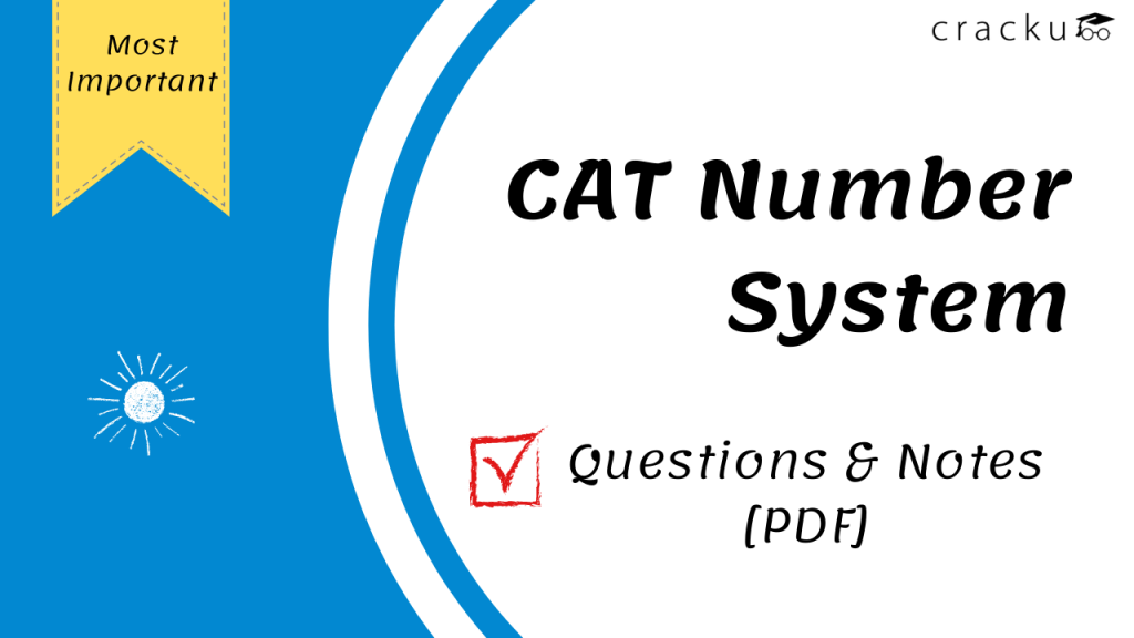 CAT Number System Questions (with Notes) PDF - Cracku