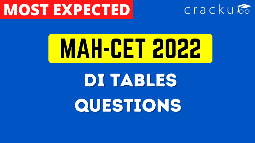 Data Interpretation Tables Questions for MAH-CET - Cracku