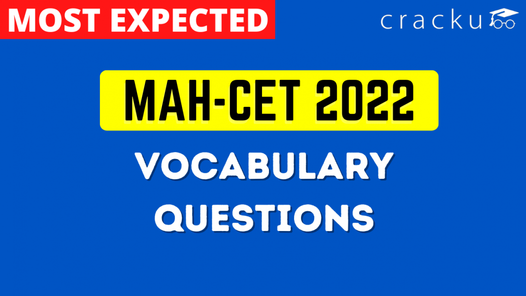 MAH-CET Vocabulary Questions PDF [Most Important] - Cracku