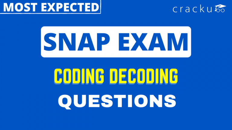 SNAP Coding and Decoding Questions PDF [Important] - Cracku