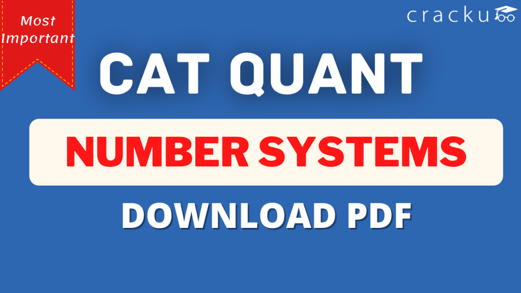 CAT Number System Questions [Download PDF] - Cracku