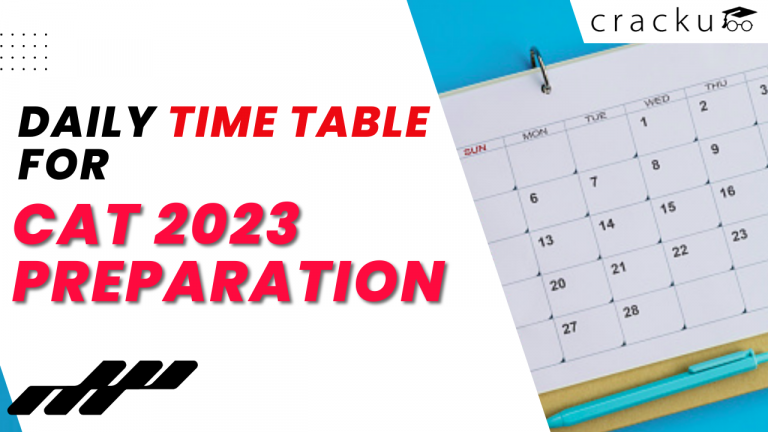 Daily Time Table For CAT Preparation (Study Plan For Working ...