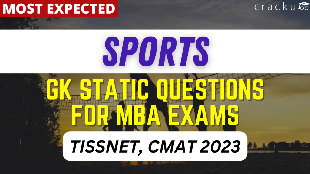Static GK Questions For MBA Exams (Sports) - Cracku