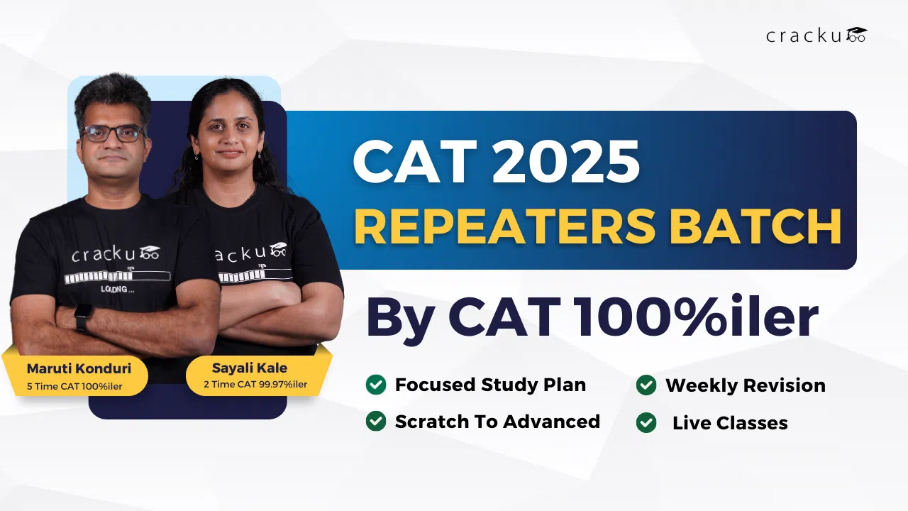 CAT 2025 Repeaters Batch By 5-Time CAT 100%iler