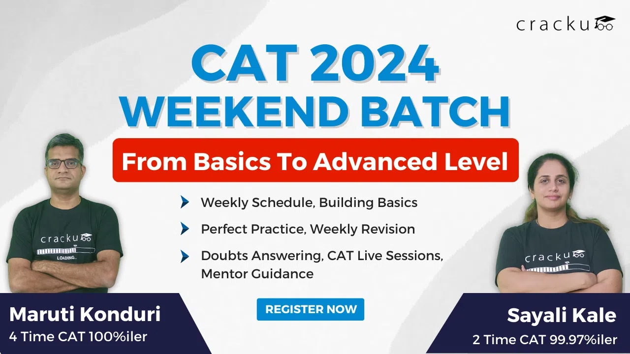 CAT 2024 Weekend Classes | For Working Professionals & Students