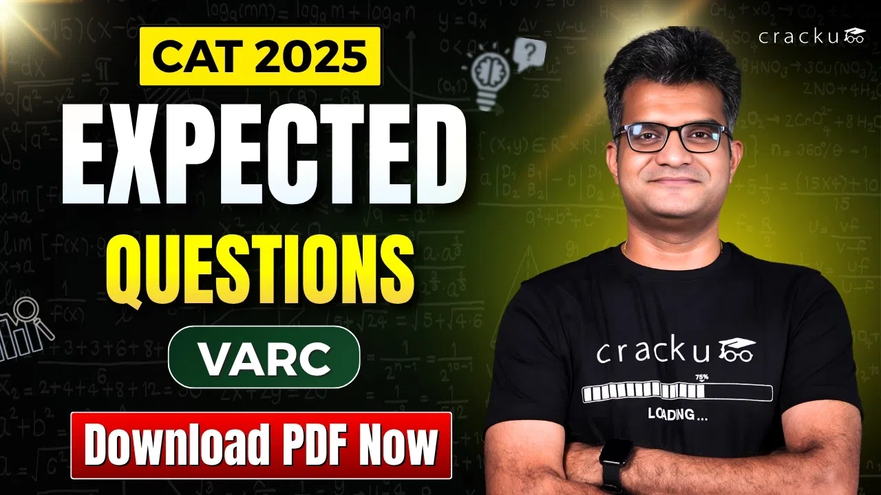 CAT 2025 VARC Expected Questions PDF with Video Solutions