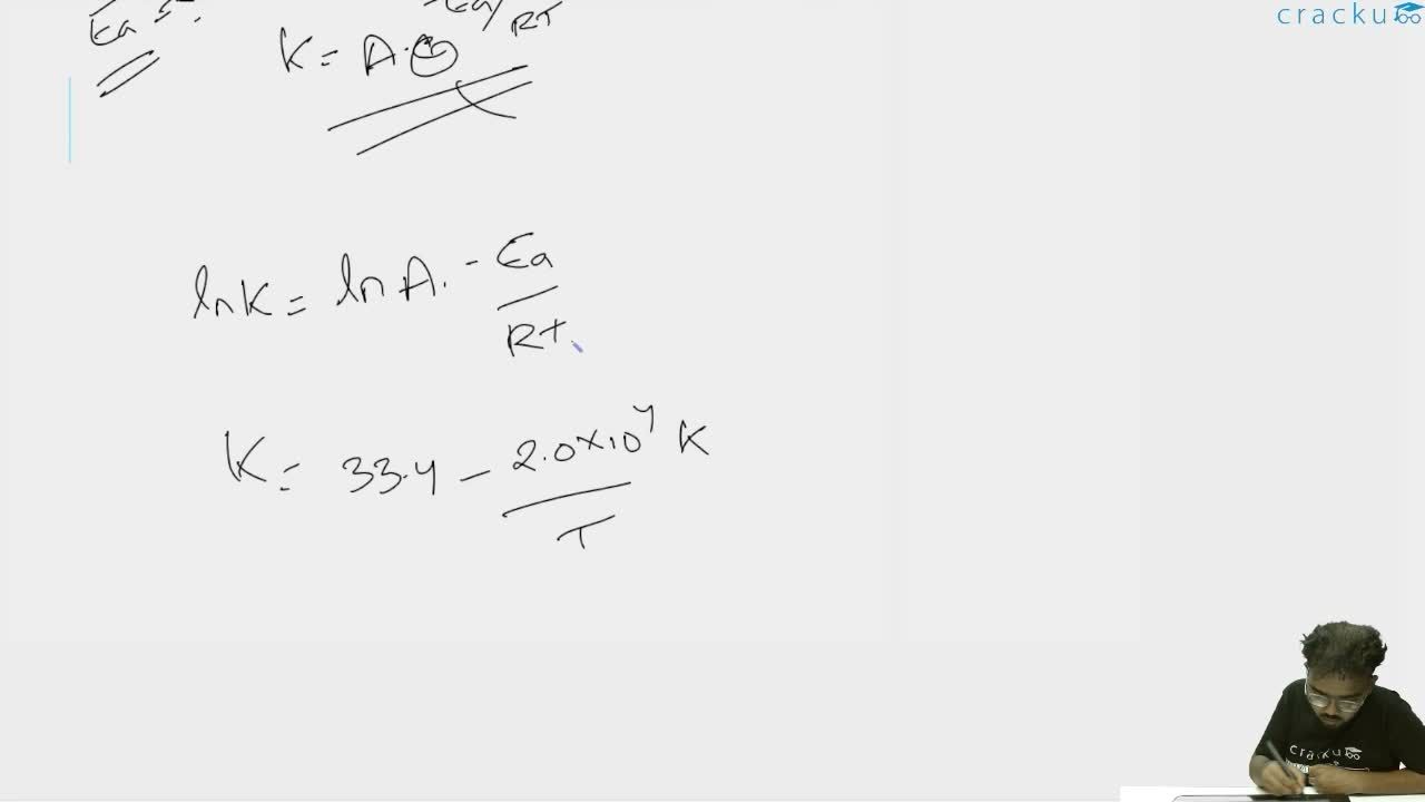 [Video] The rate constant for a first order reaction is given by the ...