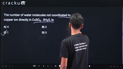[Video] The number of water molecules not coordinated to copper ion ...