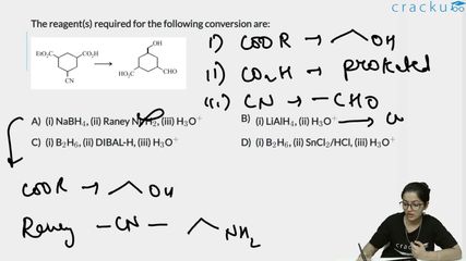 [Video] The reagent(s) required for the following conversion are ...