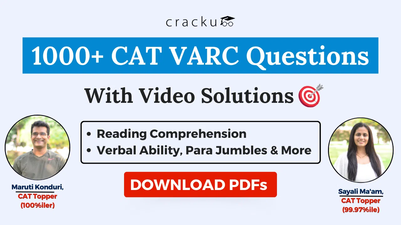 1000+ CAT VARC Questions | Verbal Ability & Reading Comprehension Questions