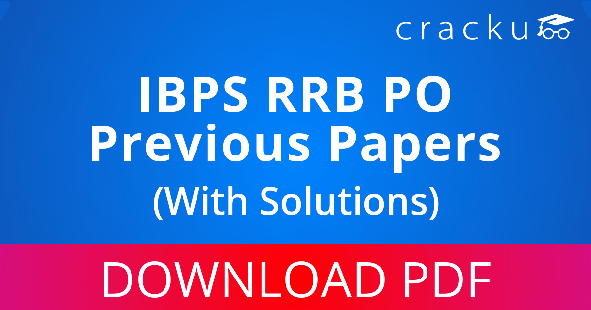 [PDF] IBPS RRB PO Previous Year Question Papers With Answers Download