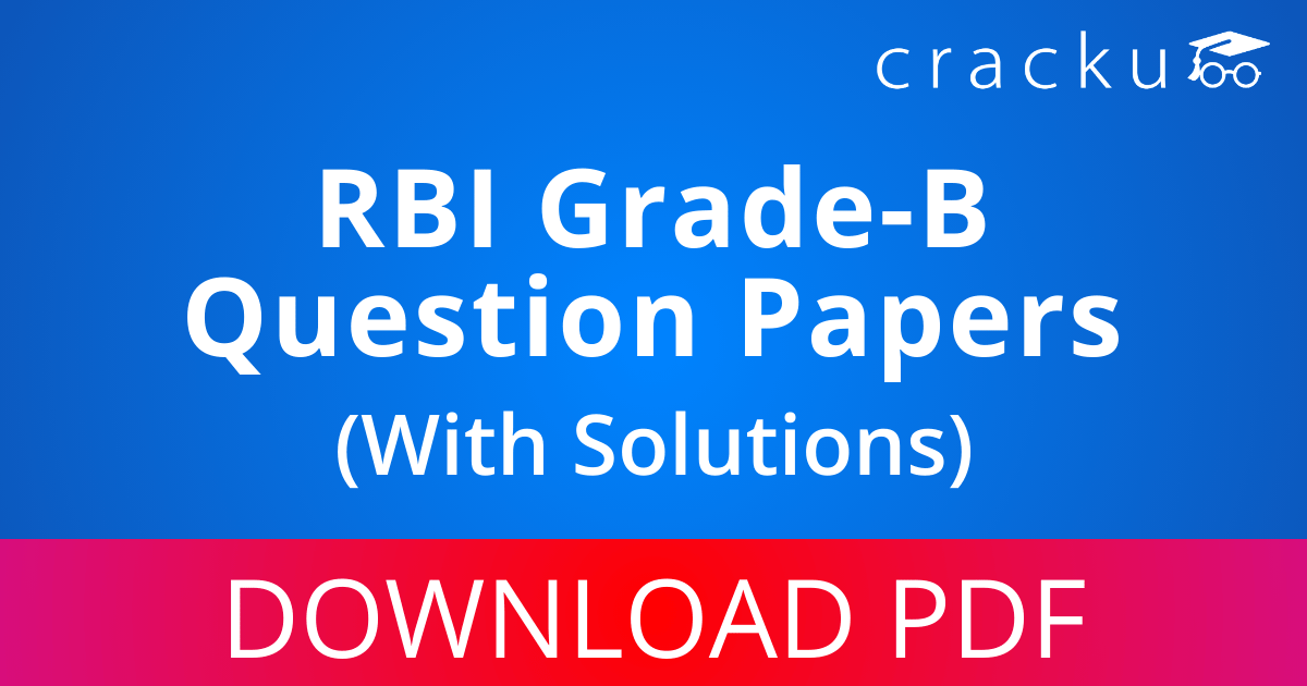 [PDF] RBI Grade B Previous Year Question Papers Download
