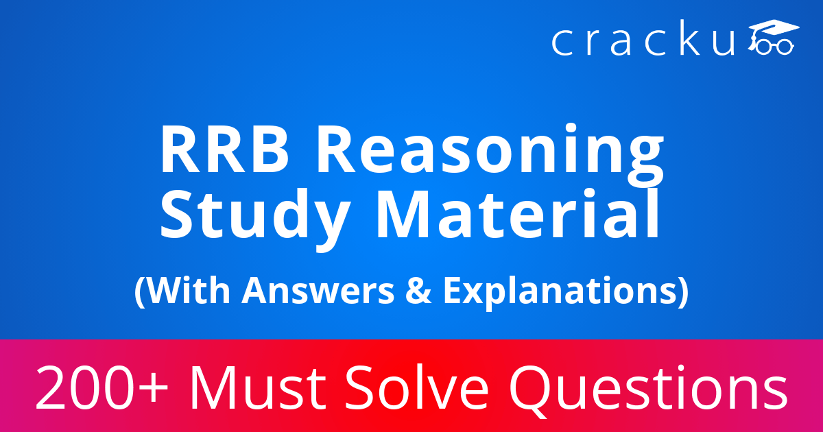 RRB Reasoning Questions With Answers | 200+ Railway Reasoning Questions
