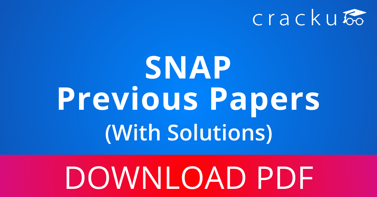 SNAP Previous Year Question Papers, Download PDF's