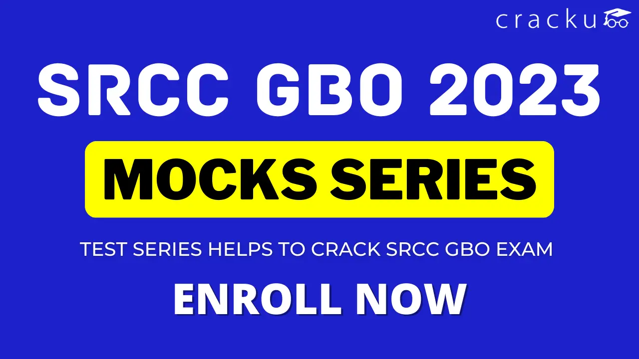 SRCC GBO Mock Test 2024 | SRCC GBO Test Series